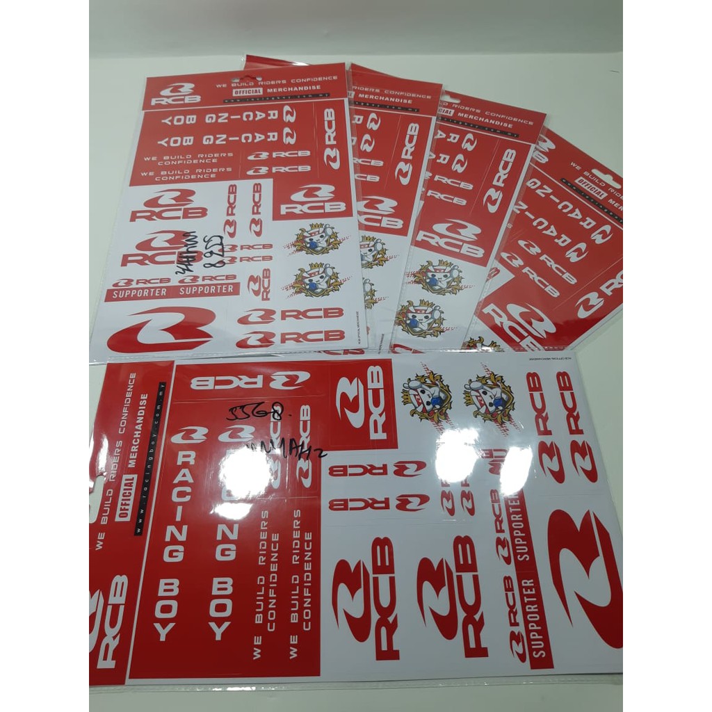 Sticker/logo/emblem PACK RCB | Shopee Singapore