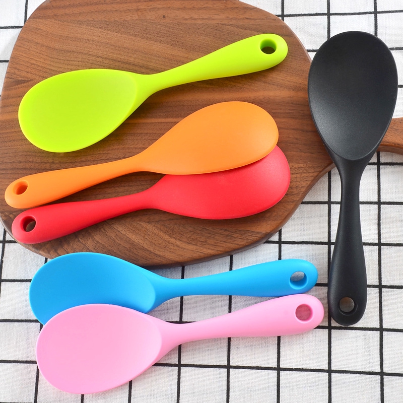 Heat Resistant Non-stick Silicone Rice Spoon Kitchen Utensils ...