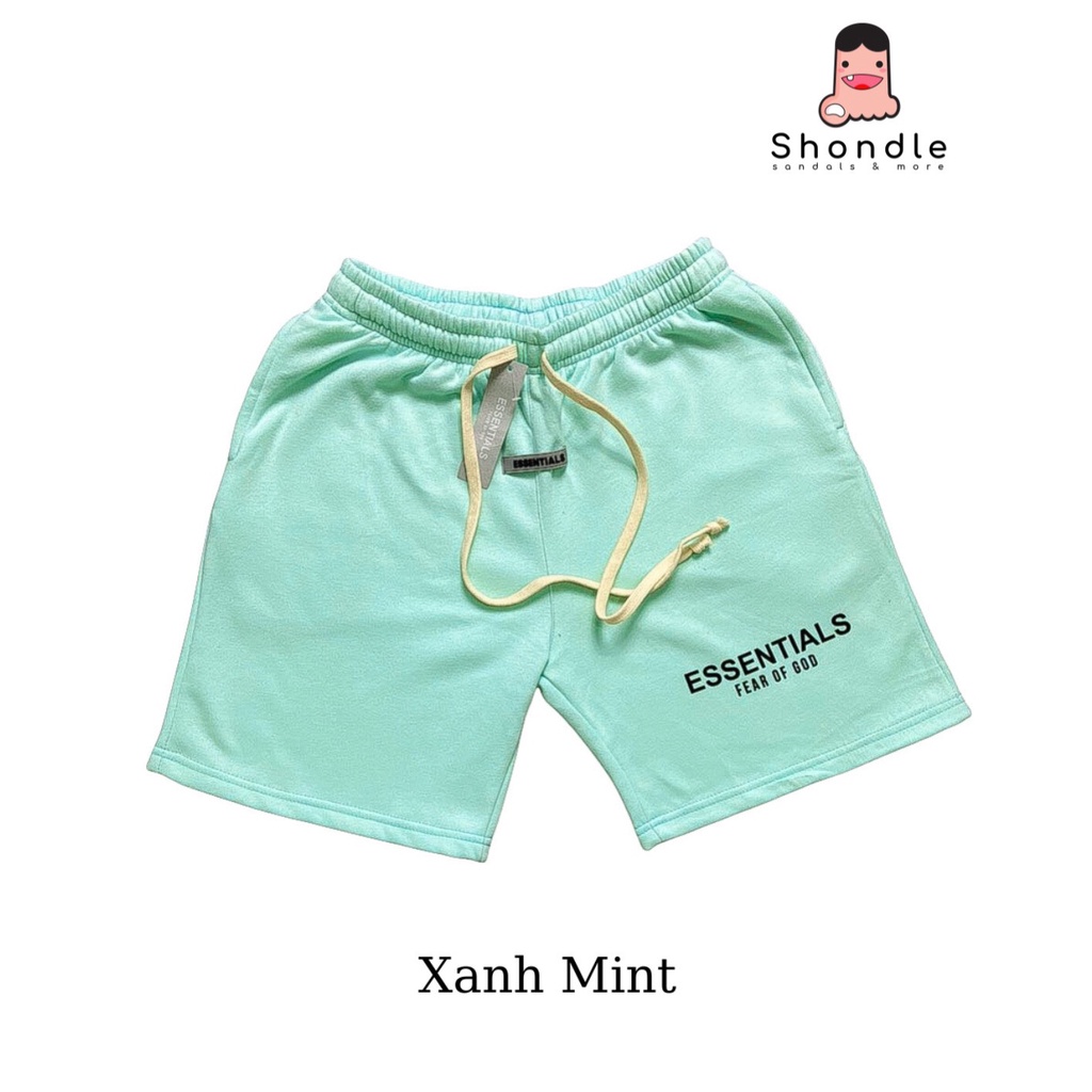 Essentials Felt Shorts - Premium Fabric - QSE Mint Green | Shopee Singapore