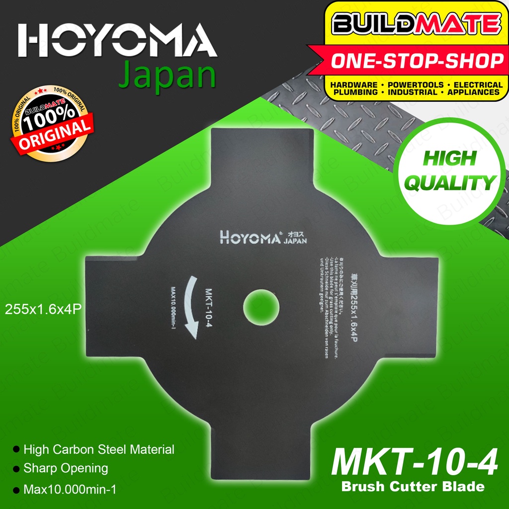 HOYOMA JAPAN Grass Cutter Brush Blade 4T MKT-10-4 •BUILDMATE• | Shopee ...