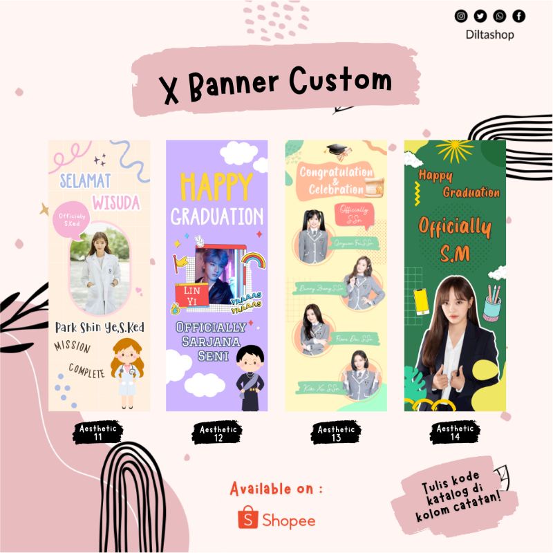 X Banner - X Graduation Banner - Graduation Banner - Graduation Banner ...