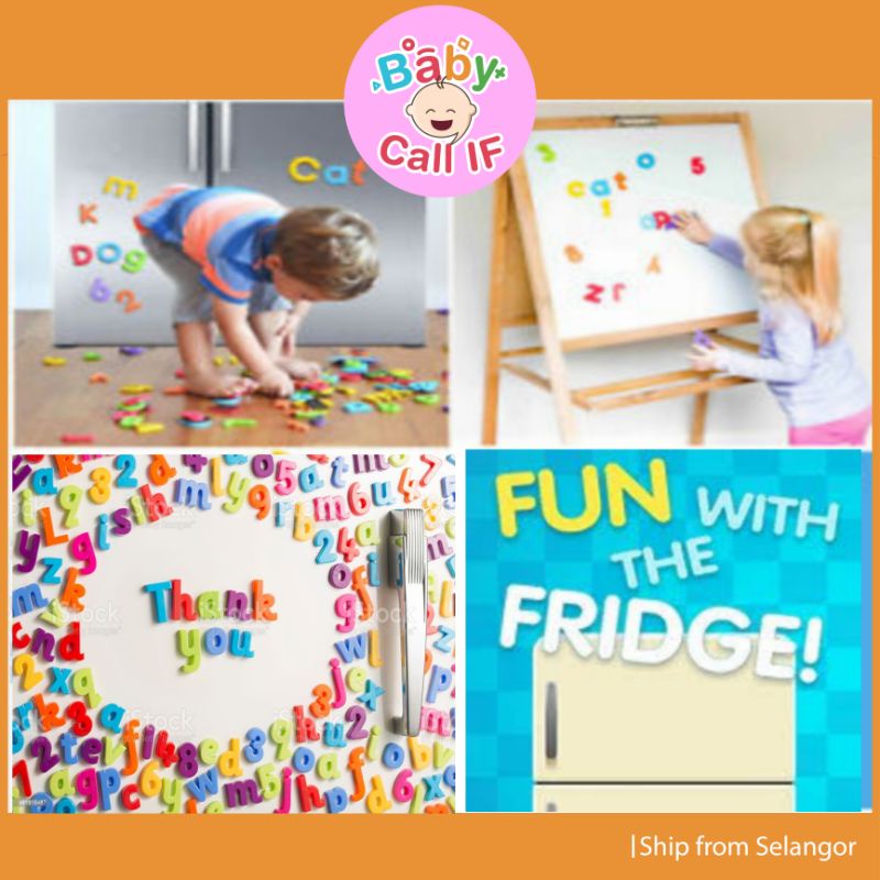 Magnetic Colourful Alphabets Letters Toys Numbers Shapes Block Fridge ...