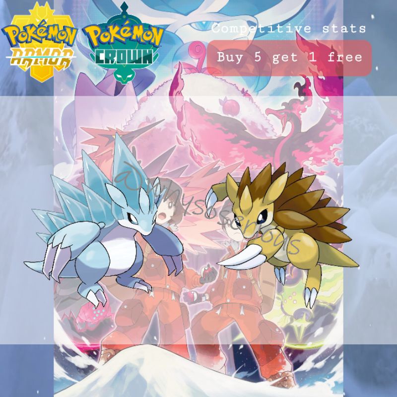 Pokemon Sword and Shield, Square Shiny Alolan Sandslash and Kanto ...