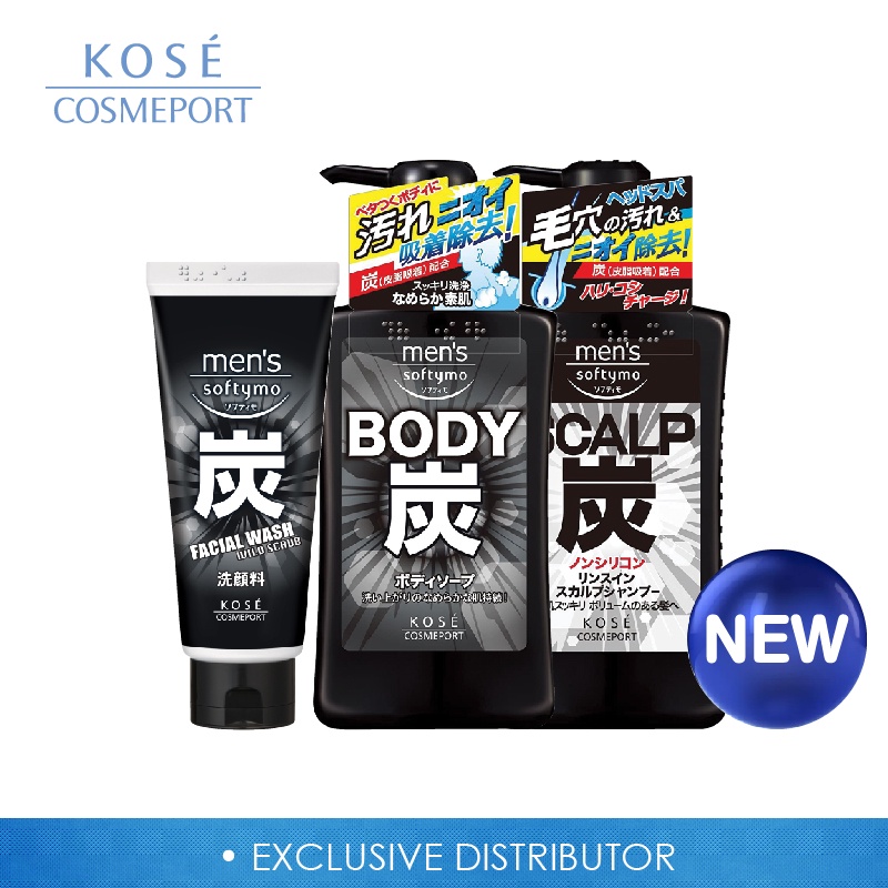 [Kose Cosmeport] Softymo Men Facial Wash / Bodywash / Shampoo (Wild ...