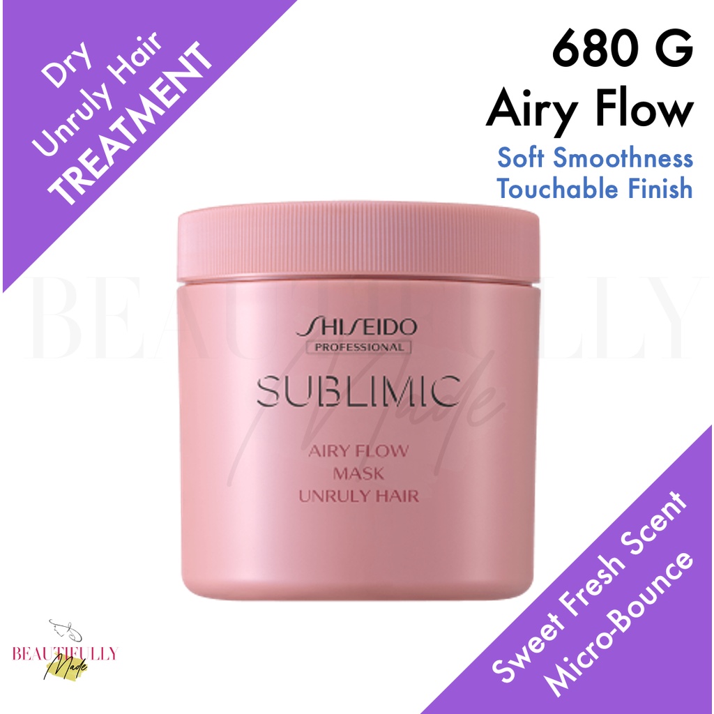 Shiseido Professional Sublimic Airy Flow Mask 680g - Lightweight Gentle Treatment • Natural ...