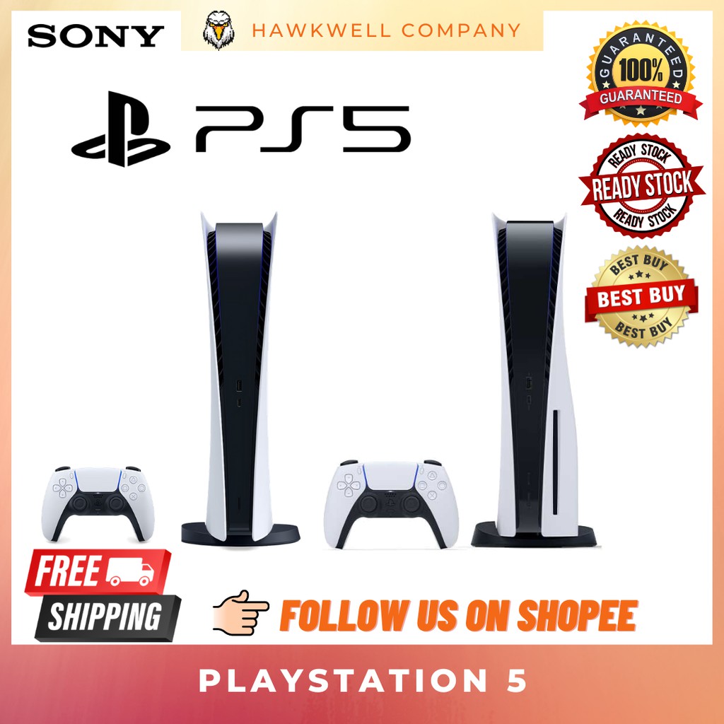 Sony Playstation 5 PS5 825GB Disc / Digital Edition (Sony HK / JP ...