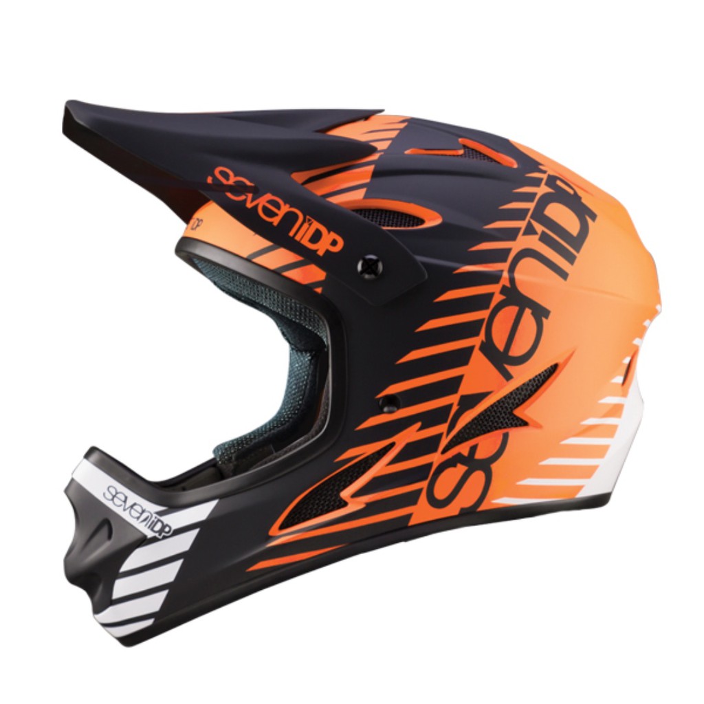 7iDP M1 Full Face Helmet Tactic Orange/Black/White for Downhill Bicycle ...