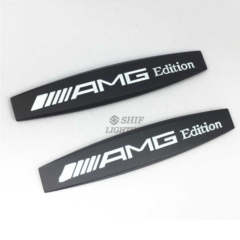 2 x Metal AMG Edition Car Side Fender Emblem Sticker Badge Decal For ...