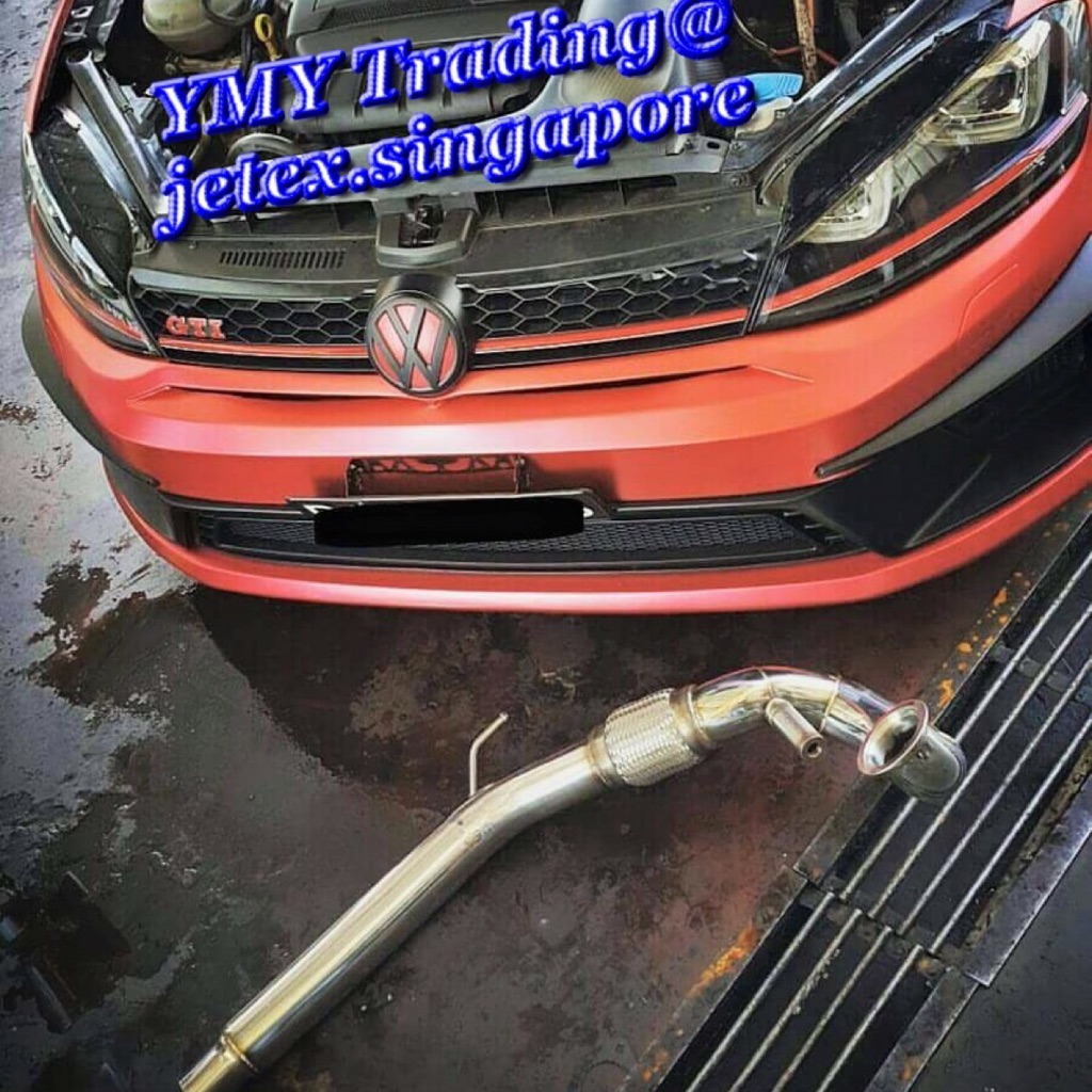 Volkswagen Golf Mk7 GTI (Downpipe catless with connecting pipe ceramic ...