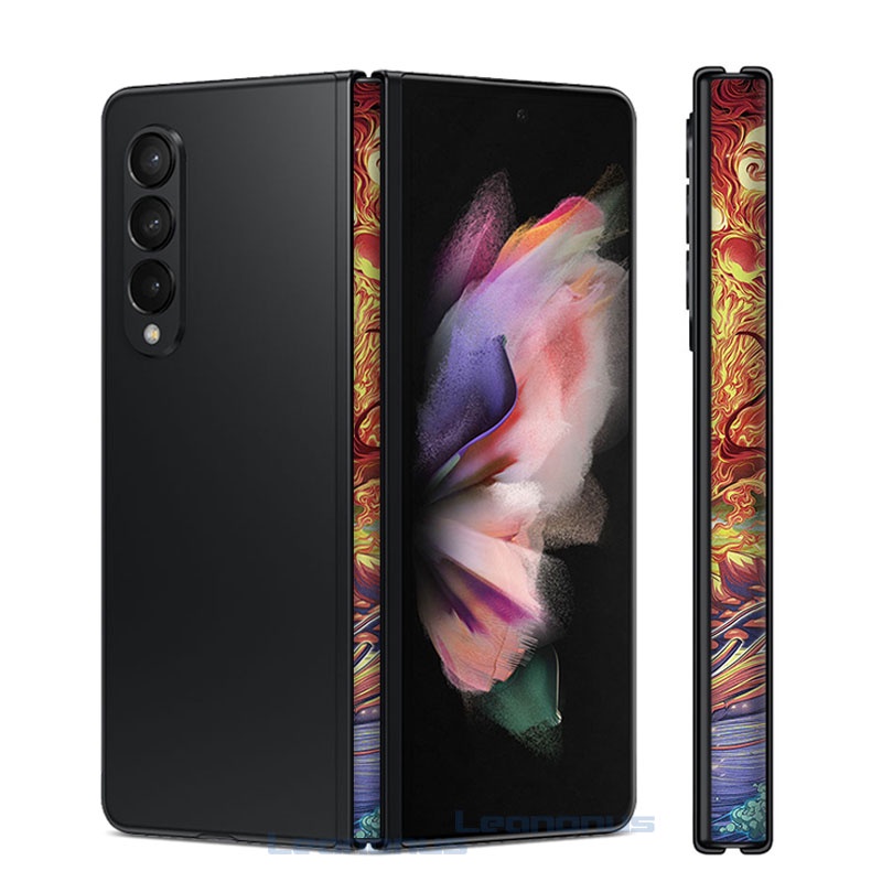 Exquisite Pattern Hinge Skin Samsung Galaxy Z Fold 4 3 2 5G Side Skin ...