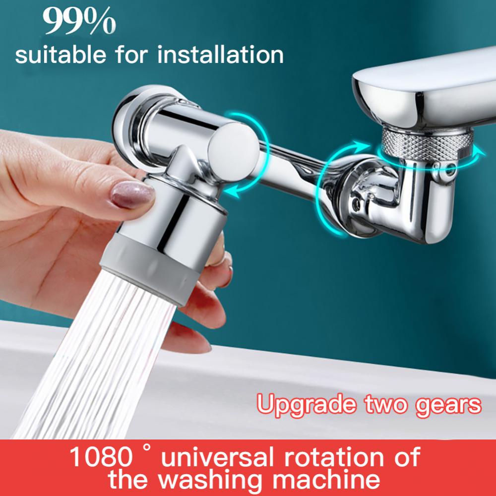 SG Stock Universal splash faucet can rotate 1080° Mechanical Arm ...