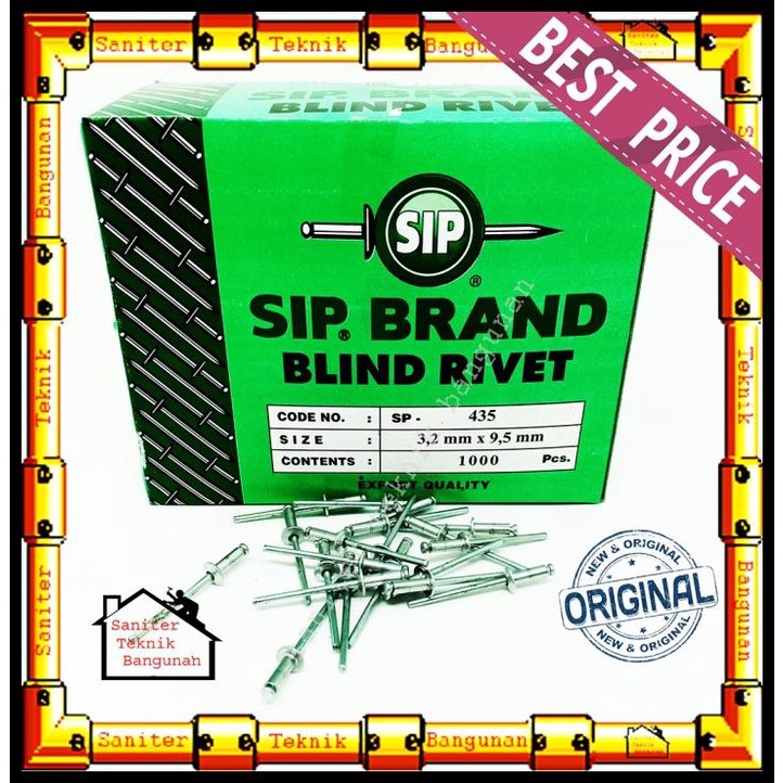 Sip Brand Rivet Spikes 435 440 450 (1 Box) | Shopee Singapore