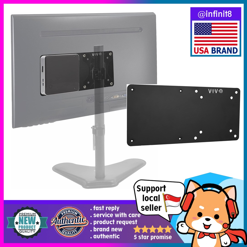 [sg stock-USA brand] VIVO Steel Arm Bracket Holder for Intel NUC, Back ...