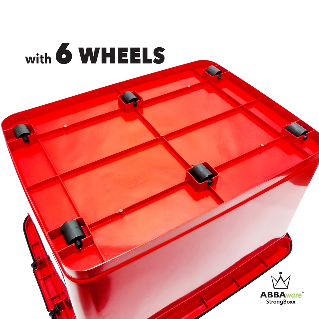 Abbaware Storage Box 100 Litre /Kotak Simpanan dengan roda/Storage Box ...