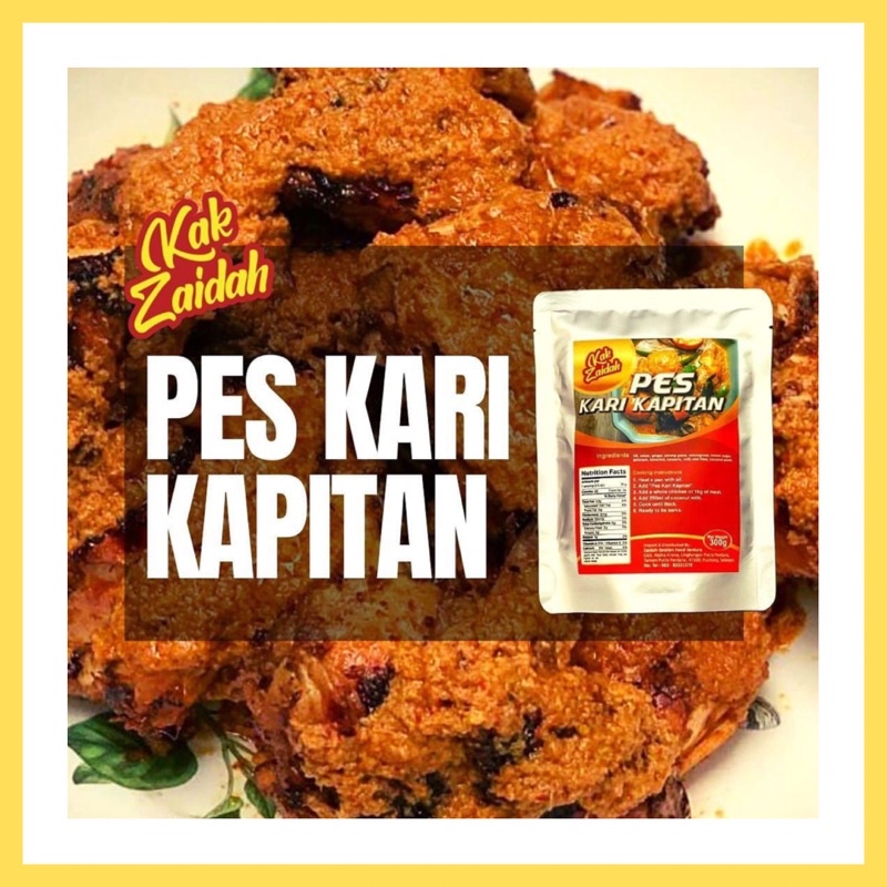 Kak Zaidah Ibrahim Food Kapitan Curry Paste 300g | Shopee Singapore