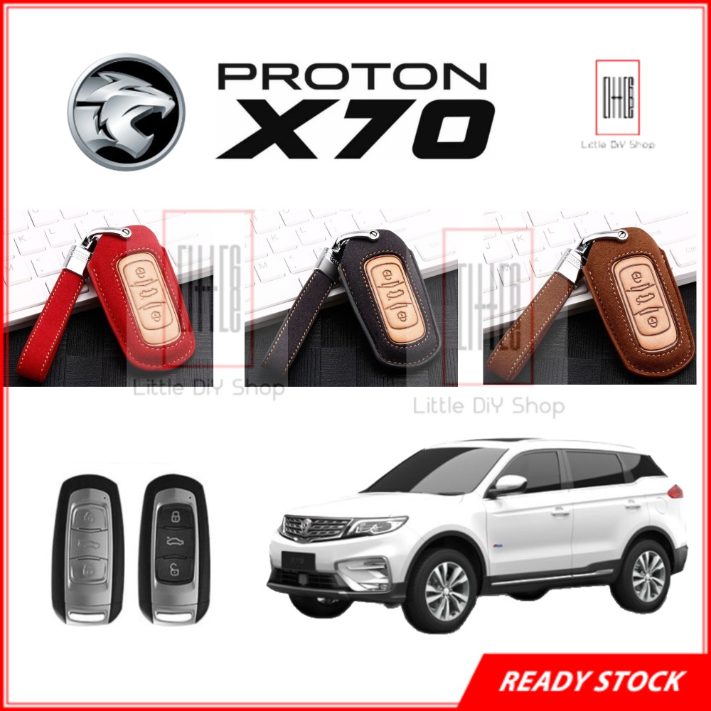 Proton X70 X 70 Key Keyless Remote Holder Suede Leather Casing with ...