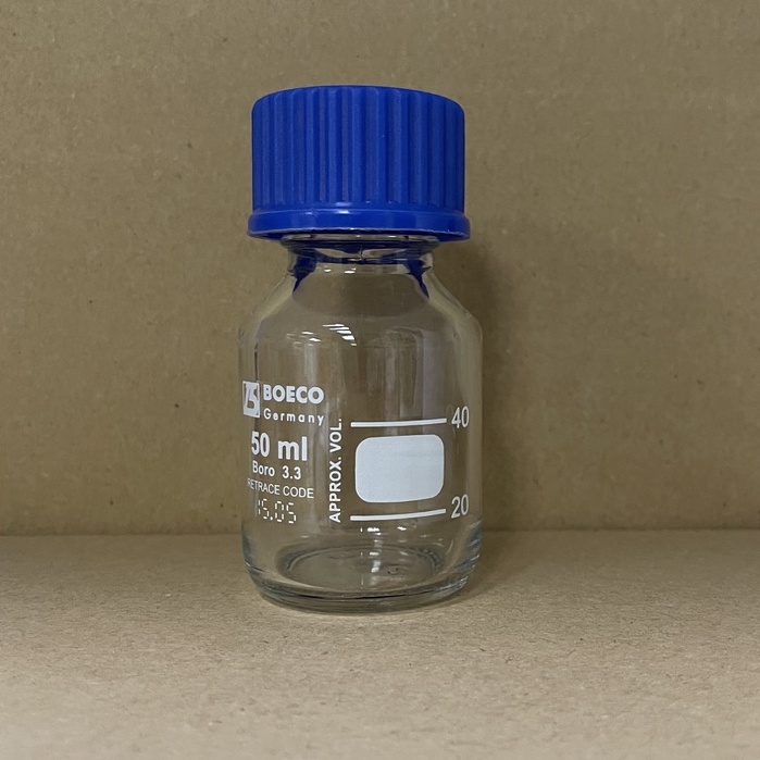 {SG Ready Stock} Boeco Glass Reagent Bottle with Blue Screw Cap - 50ml ...