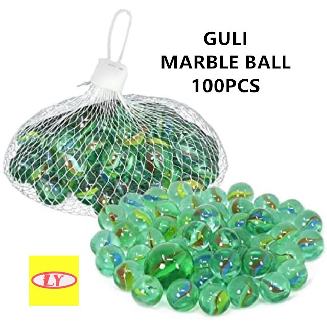 GULI 90-100PCS MARBLE BALL GLASS KIDS LOVELY TOY CHILDHOOD TOYS ...
