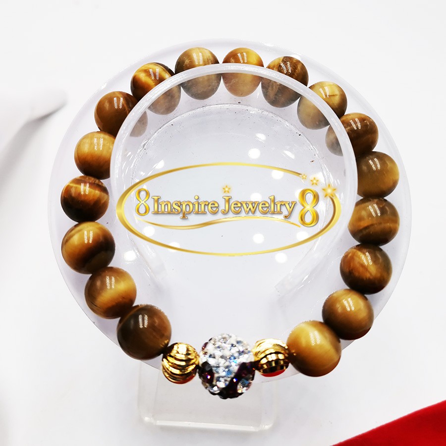 "Inspire Jewelry Golden Tiger Eye Stone 8min (Gold Eye) Tiger's ...