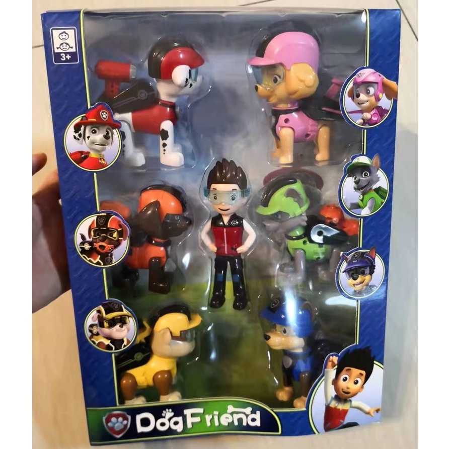 【SG Seller】Big size Paw Patrol Chase Figures for Kids Action Pack Pup ...