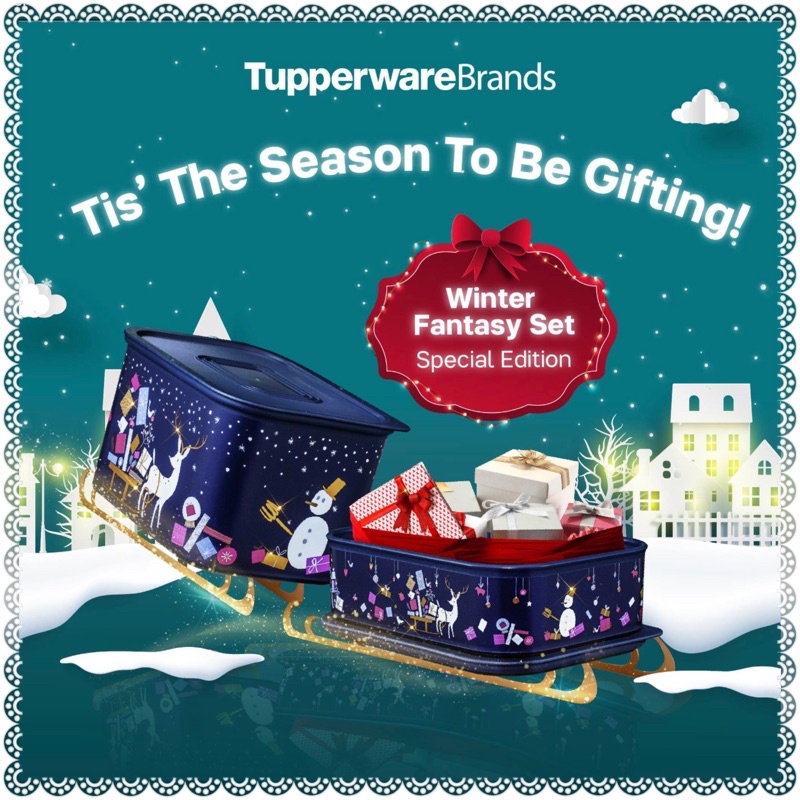 ️Perfect Christmas Gift ️Tupperware Winter Fantasy set | Shopee Singapore