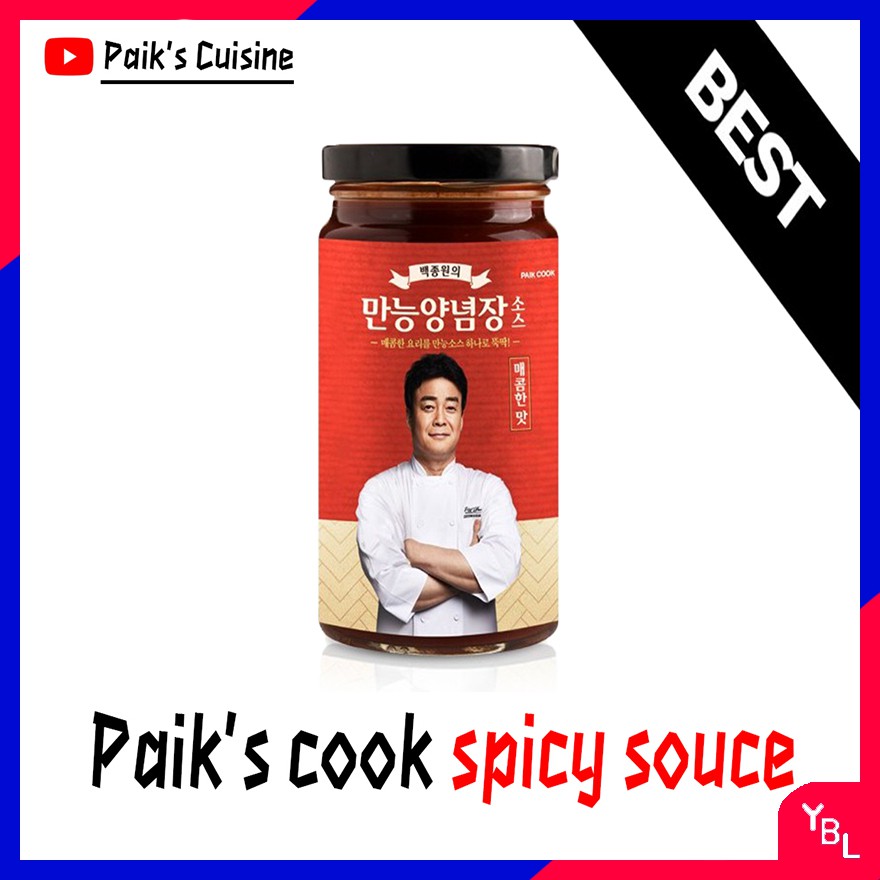 [PAIK COOK] Paik chef cook All-round Condiment Spicy Sauce 370g / 500g ...