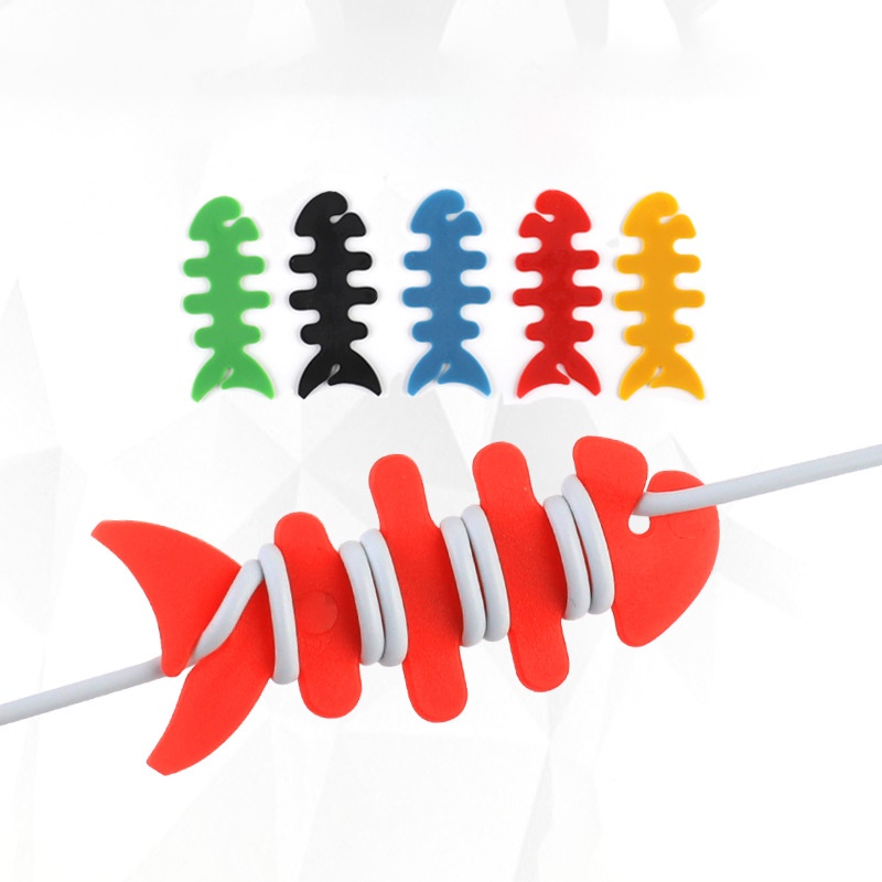 Fishbone Earphone Cable Winder Earphone Headphone Headset Data Cable ...