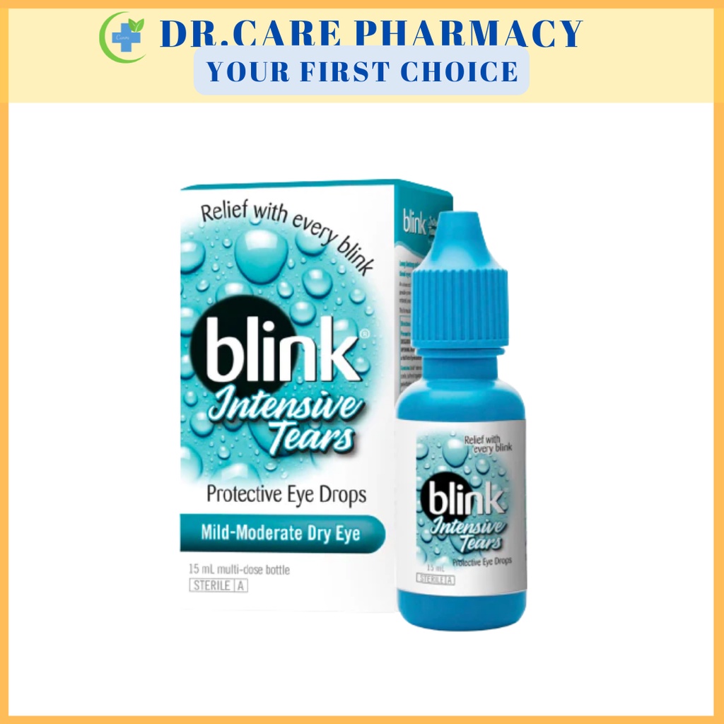 Blink Intensive Tears Protective Eye Drop 15ml | Shopee Singapore