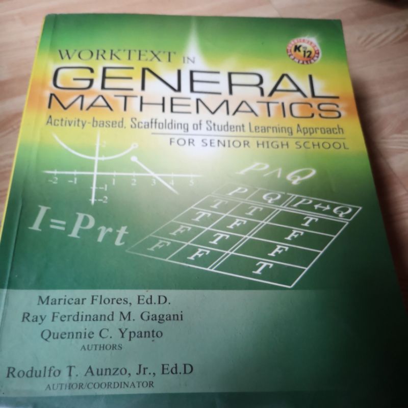 Work text in General Mathematics Book | Shopee Singapore