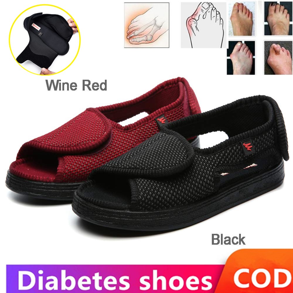 Diabetic Edema Slippers Wide Toe Sandals Suitable Orthopedic Shoes ...