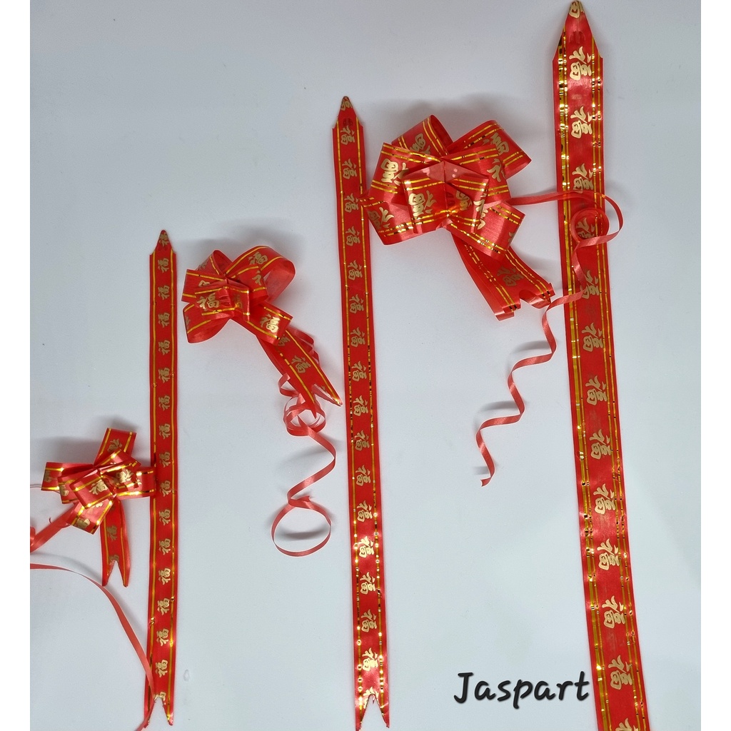 MERAH Drawstring Ribbon/Plastic Pull Ribbon - Chinese New Year/Fu ...