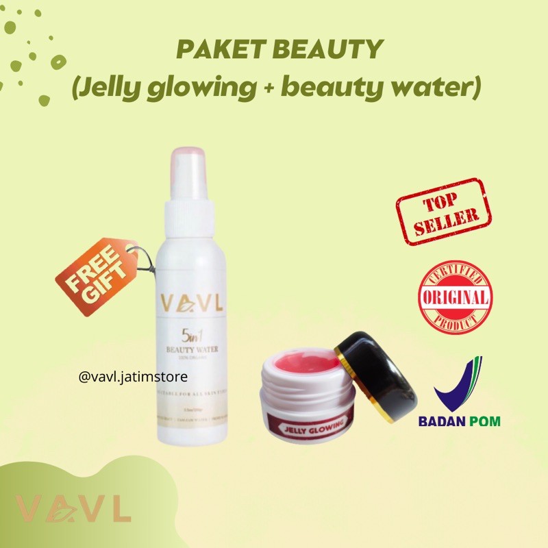 Beauty Package (JELLY+SPRAY SAFFRON VAVL BEAUTE) FREE POUCH | Shopee ...