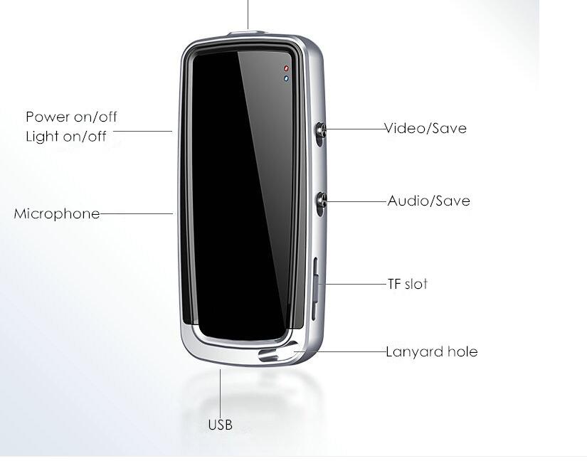 1080P HD Keychain Mini Camera Professional 3-5hrs Long Recording ...