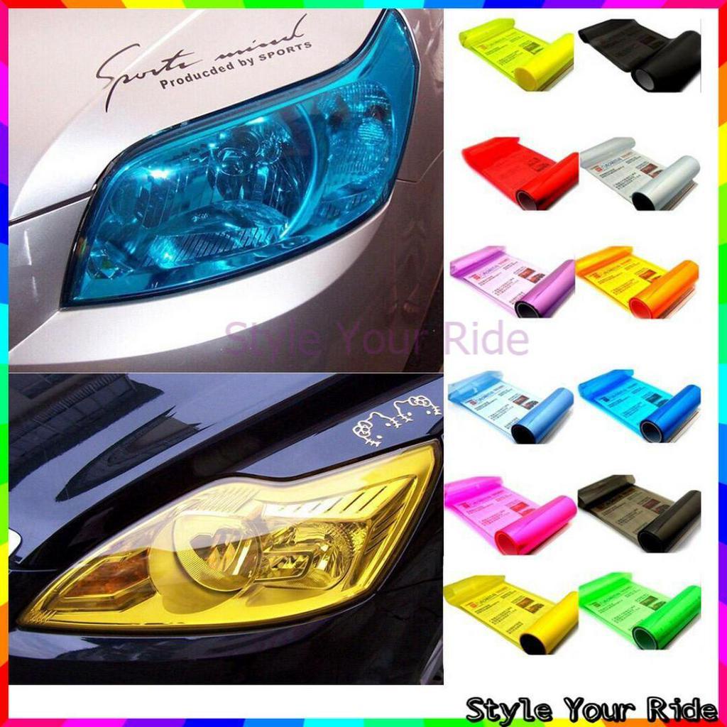 Car Tinted Film Headlamp Headlight Fog light Tail Light Sticker Smoke ...