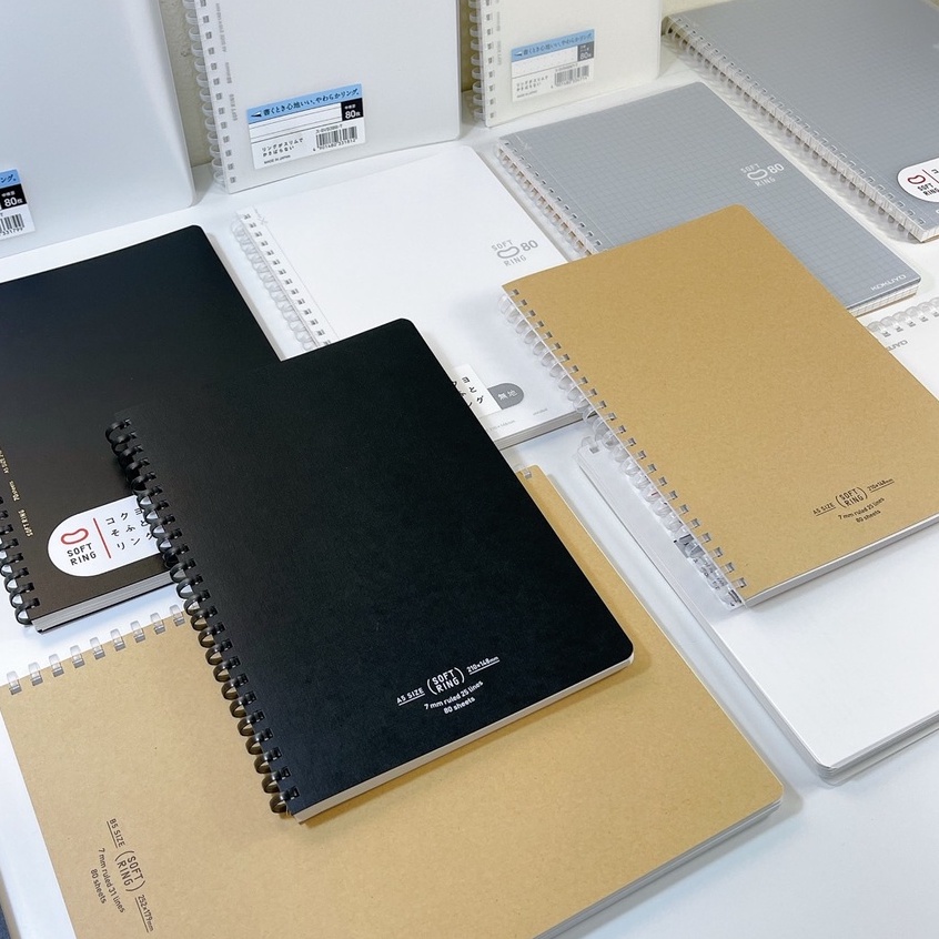 Kokuyo Campus SOFT RING NOTEBOOK A5/B5 (minimal Style) Available In 7 Models. | Shopee Singapore