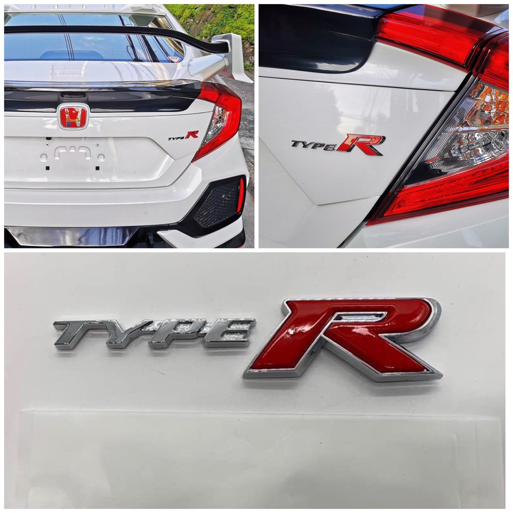 Logo Honda Civic fc Type R Emblem TypeR Honda Civic Baru Civic X ...