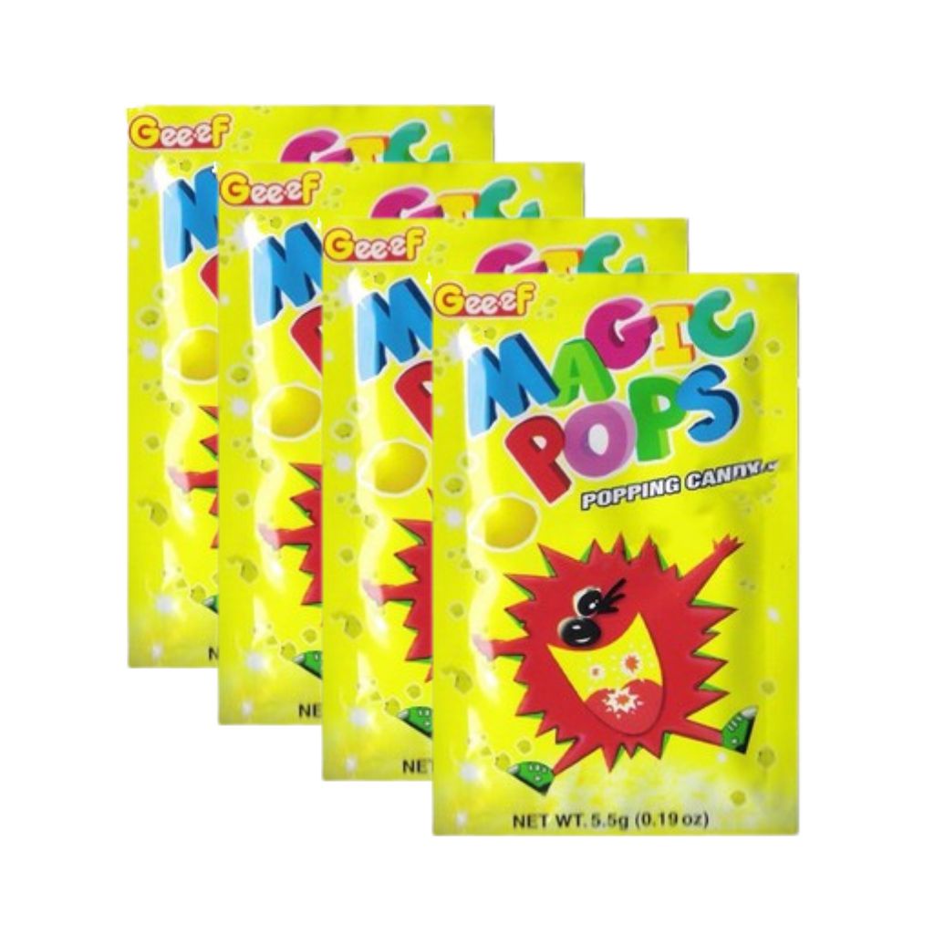 (5.5gx4Packs) Magic Pop Sparkles Sweet Candies Candy Biscuit Cracker ...