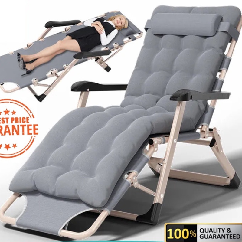 Jerome.sg Foldable Arm Chair Folding Sleeping Chair Foldable Reclining ...