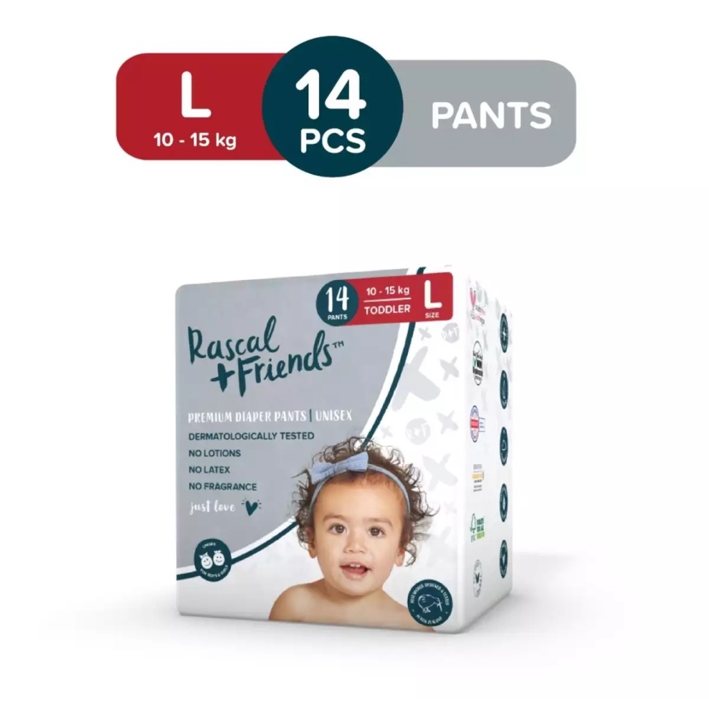Rascal+Friends, L Pants / L Tape Diapers - TRIAL PACK, Rascal + Friends ...