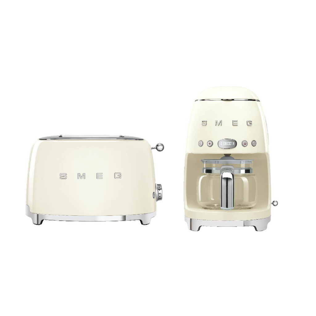 Smeg Coffee Breakfast Set DCF02CRUK + TSF01CRUK (Cream) | Shopee Singapore