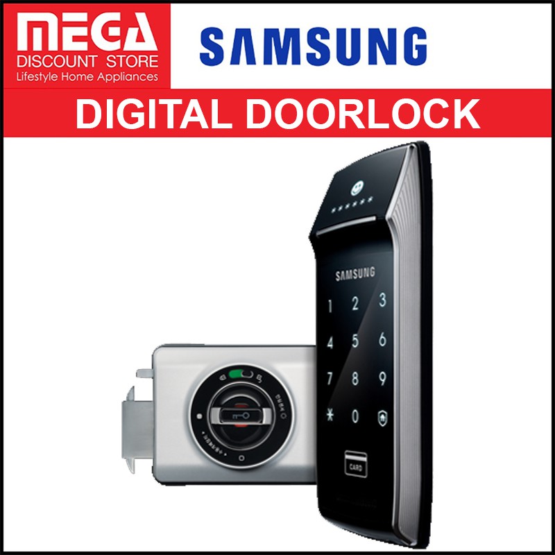 SAMSUNG SHS-2320 RIM TYPE WITH DOUBLE CRAW BOLT DOORLOCK FOR SLIDING ...