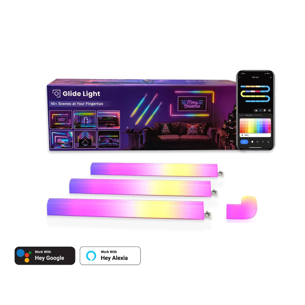 Optron Glide Light | Glide RGBIC Smart Wall Light | Nano Glide | Wifi ...