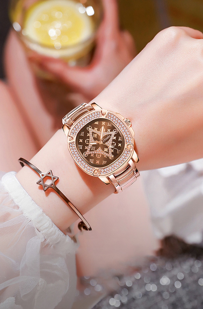 LouisWill Ladies Watch Quartz Watch Women's Fashion Light Luxury Square ...