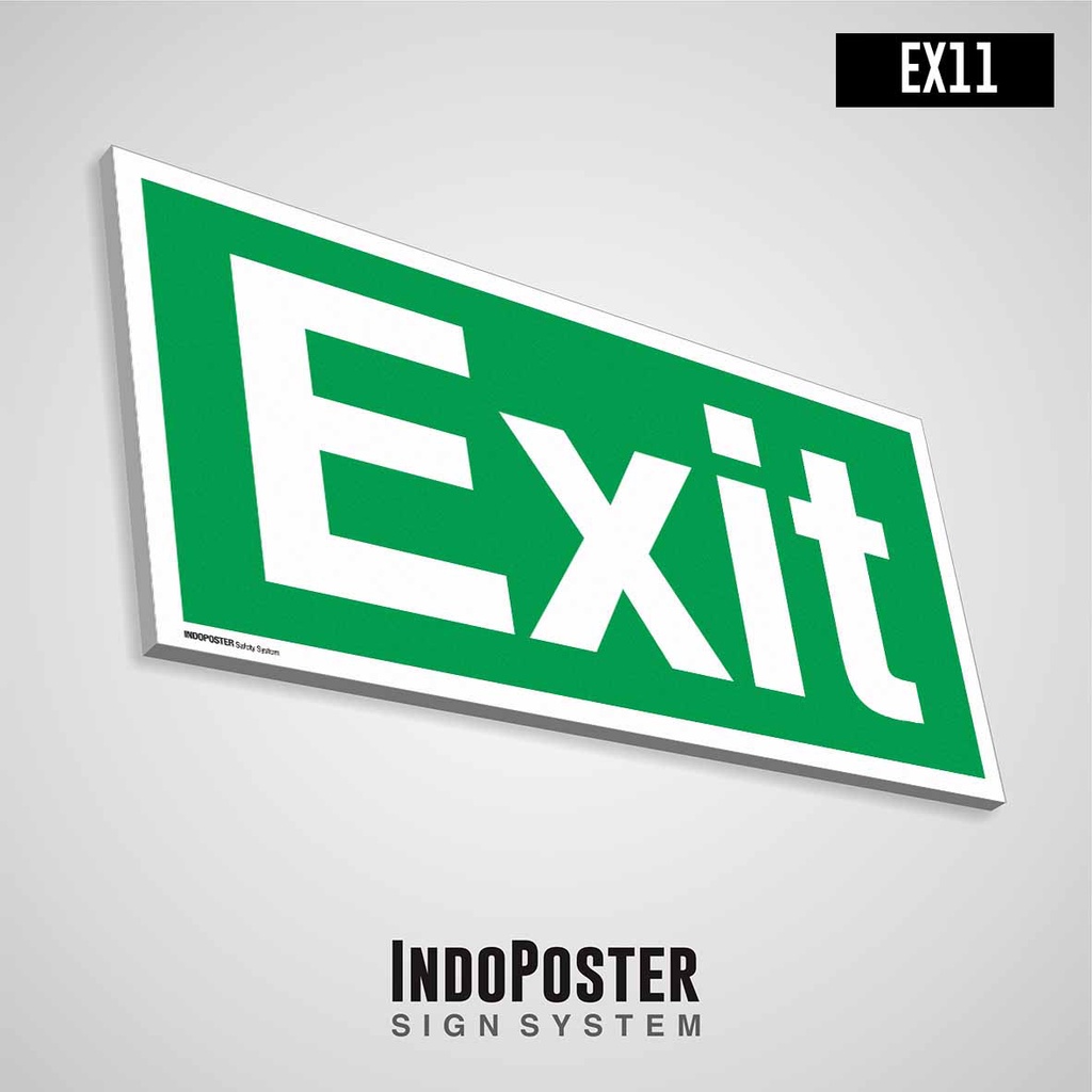 Safety Sign K3 PVC Emergency Sign Emergency Exit Door Sign | Shopee ...