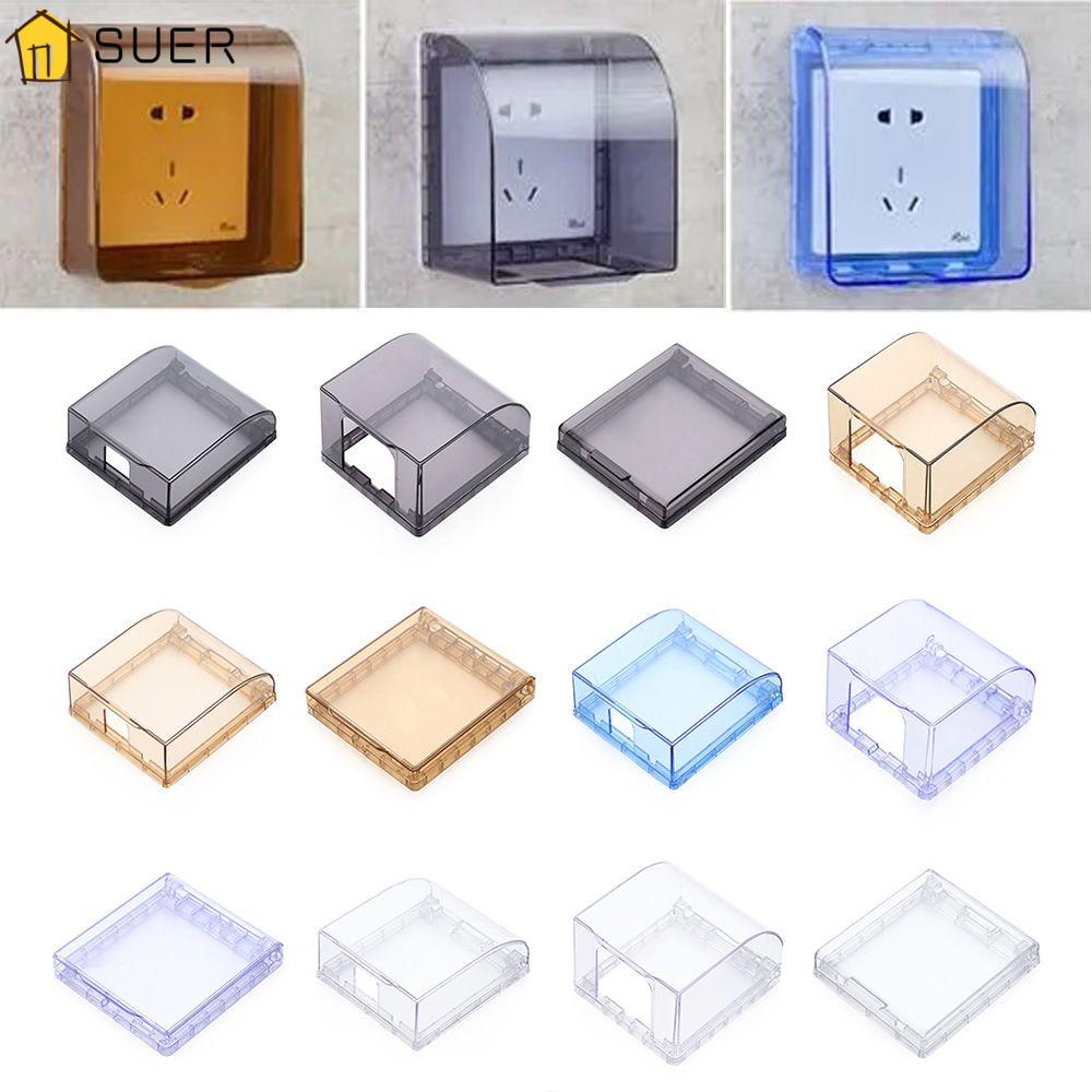 SUER 1Pcs Bathroom Switch Protective Cover 86 Type Electric Plug Cover ...
