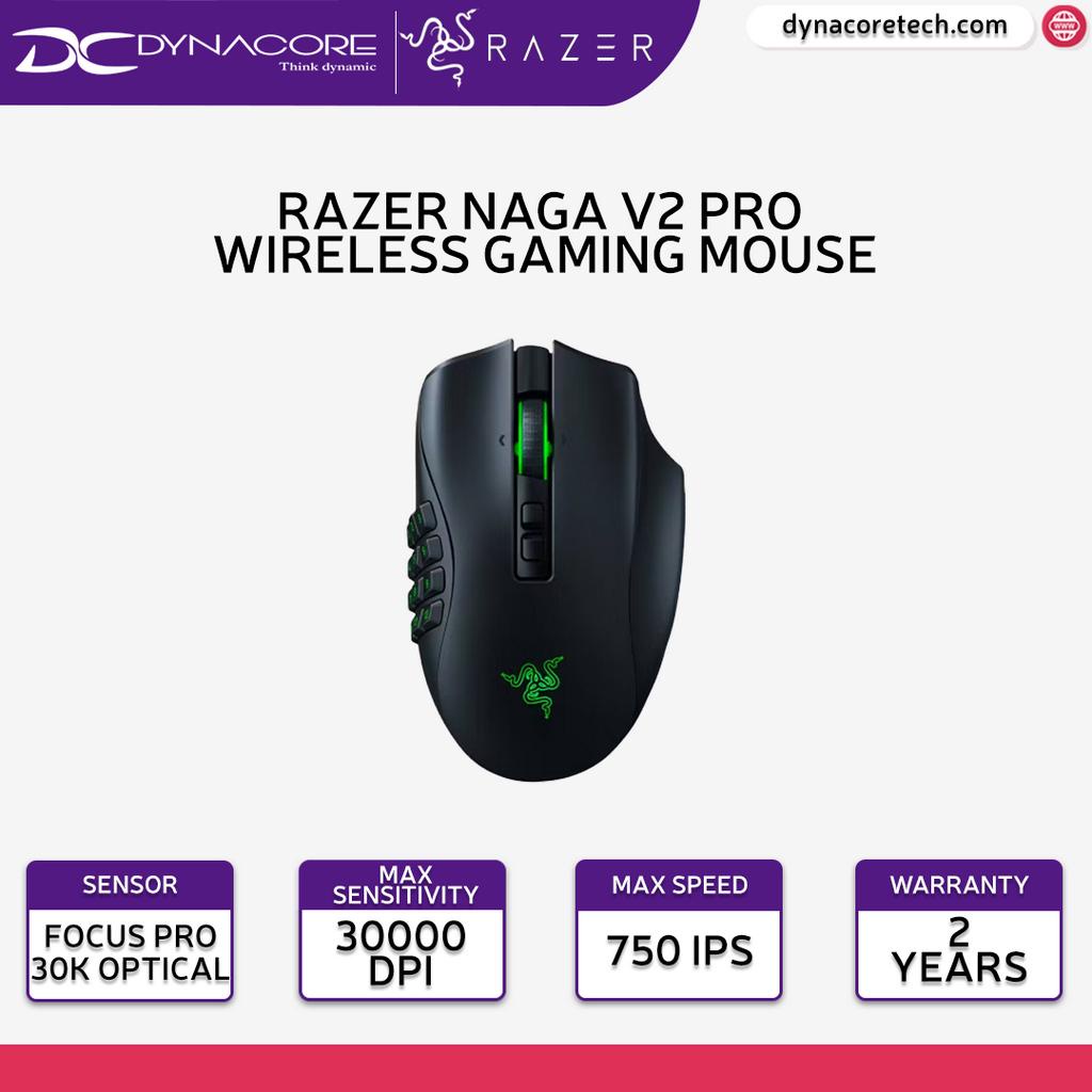 Razer Naga V2 Pro MMO Wireless Gaming Mouse with HyperScroll Pro Wheel ...