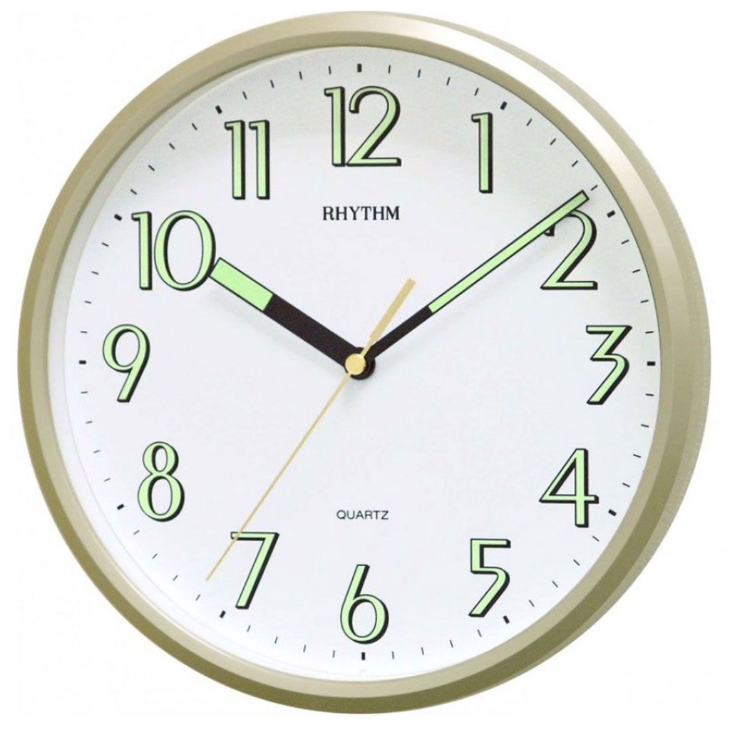 Rhythm Quiet Plastic Case Wall Clock CMG727NR18 | Shopee Singapore