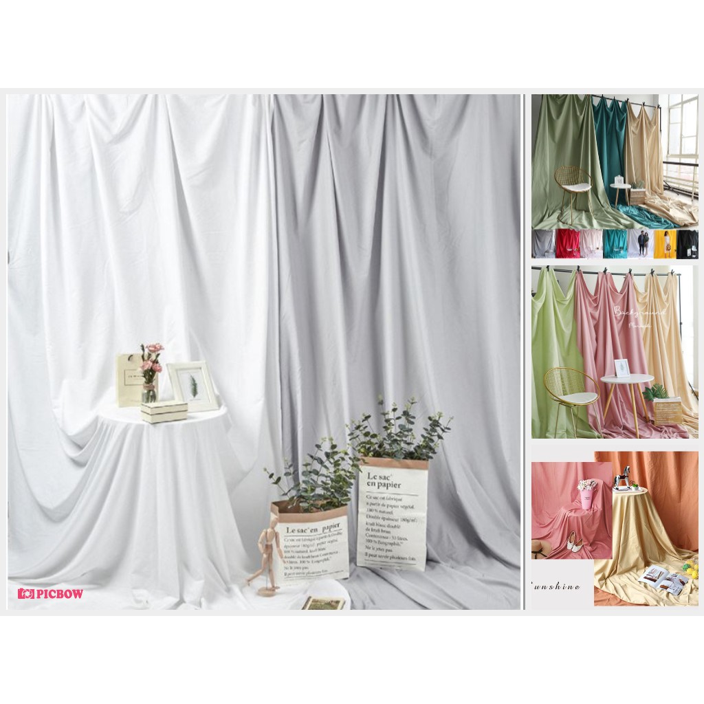 Plain backdrop fabric for taking photos of lookbook models, livestreams ...