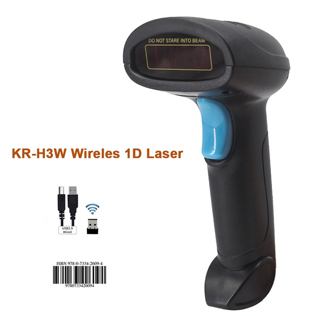 🔥🔥🔥Ready Stock NEW Handheld Wireless Barcode Scanner Portable Wired 1D ...