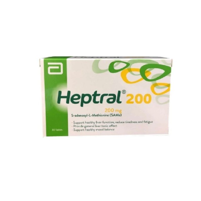 HEPTRAL Tablets 200mg (Supporting Healthy Liver Function & Healthy Mood ...